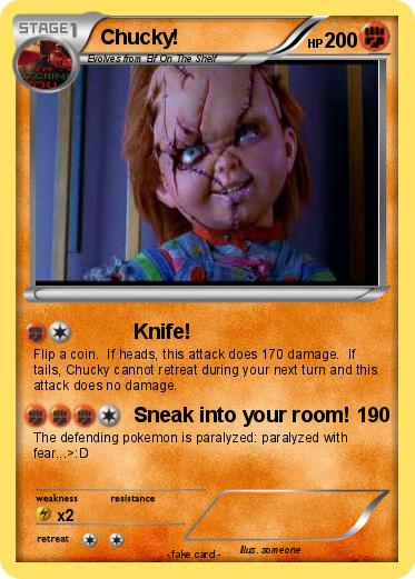 Pokémon Chucky 302 302 - Knife! - My Pokemon Card