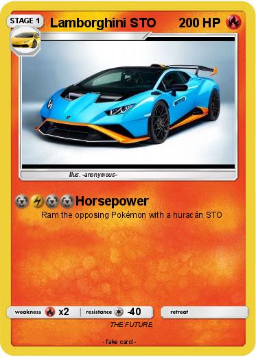 Pokémon Lamborghini STO - Horsepower - My Pokemon Card