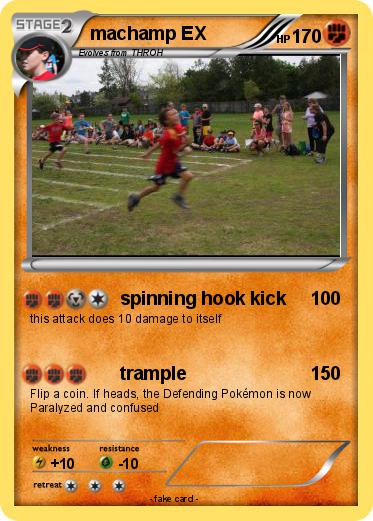 Pokémon machamp EX 11 11 - spinning hook kick - My Pokemon Card