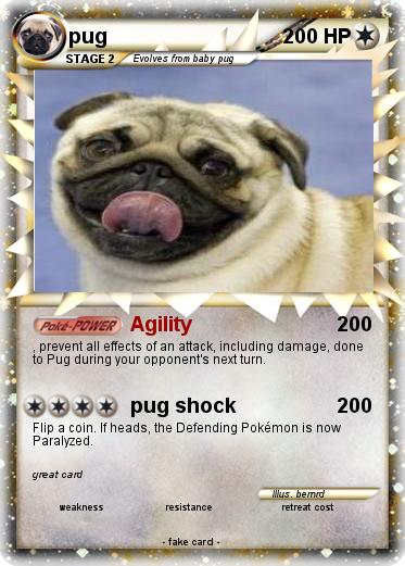 Pokémon pug 696 696 - Agility - My Pokemon Card