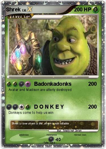 Pokémon Shrek 1817 1817 - Badonkadonks - My Pokemon Card