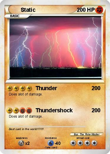 Pokémon Static 18 18 - Thunder - My Pokemon Card
