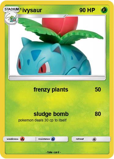 Pokémon ivysaur 716 716 - frenzy plants - Twoja własna karta pokemon