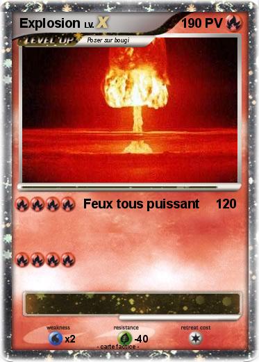 Pokémon Explosion 164 164 - Feux tous puissant - Ma carte Pokémon