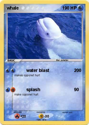 Pokémon whale 134 134 - water blast - My Pokemon Card