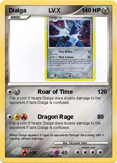 Pokémon Dialga LV X 90 90 - Roar of Time - My Pokemon Card