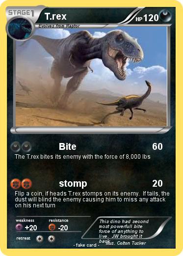 Pokémon T rex 992 992 - Bite - My Pokemon Card