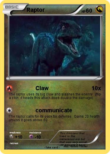 Pokémon Raptor 322 322 - Claw - My Pokemon Card