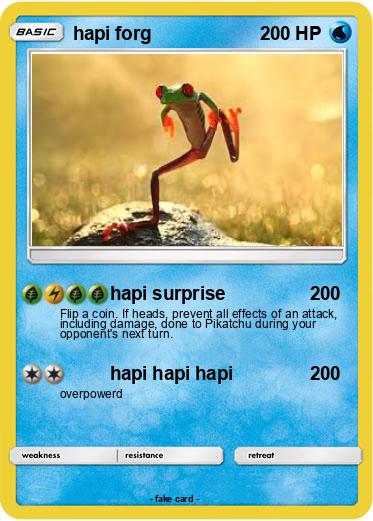 Pokémon hapi forg - hapi surprise - My Pokemon Card