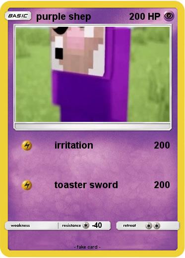 Pokémon purple shep 196 196 - irritation - My Pokemon Card