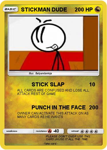 Pokémon STICKMAN DUDE - STICK SLAP - My Pokemon Card