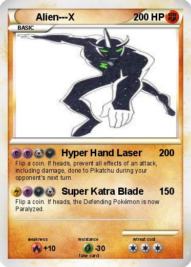 Pokémon Alien X 36 36 - Hyper Hand Laser - My Pokemon Card