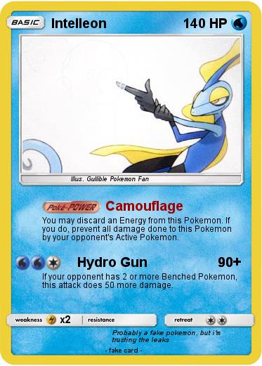 Pokémon Intelleon 1 1 - Camouflage - My Pokemon Card