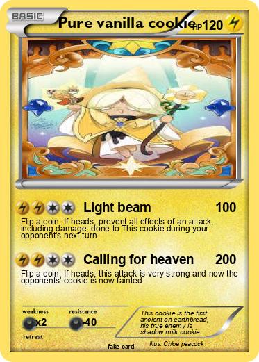 Pokémon Pure vanilla cookie 1 1 - Light beam - My Pokemon Card