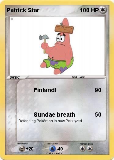 Pokémon Patrick star 491 491 - Finland! - My Pokemon Card