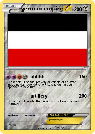 Pokémon german empire 6 6 - ahhhh - My Pokemon Card