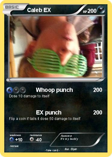 Pokémon Caleb EX 8 8 - Whoop punch - My Pokemon Card