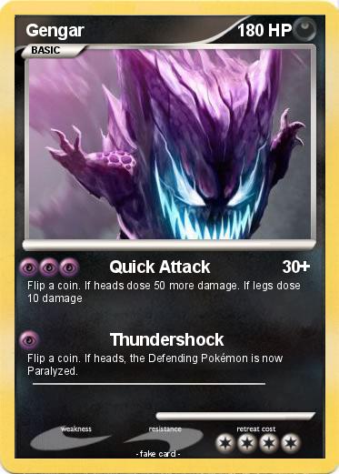 Pokémon Gengar 918 918 - Quick Attack - My Pokemon Card