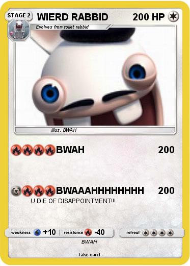 Pokémon WIERD RABBID - BWAH - My Pokemon Card