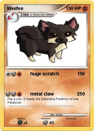 Pokémon Weefee - huge scratch 150 - My Pokemon Card
