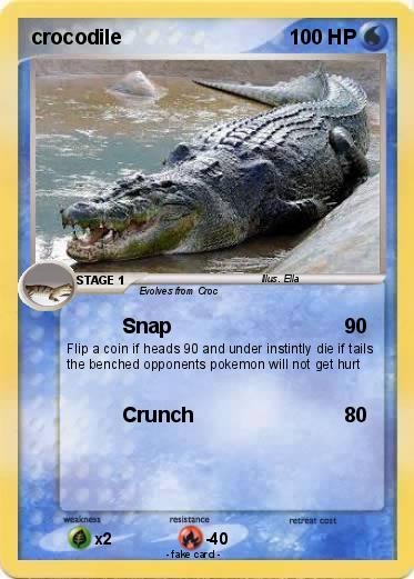 Pokémon crocodile 154 154 - Snap - My Pokemon Card