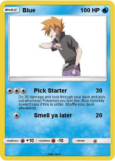 Pokémon Blue 3484 3484 - Pick Starter - My Pokemon Card