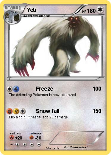 Pokémon Yeti 164 164 - Freeze - My Pokemon Card