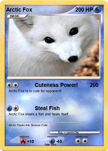 Pokémon Arctic Fox 28 28 - Cuteness Power! - My Pokemon Card