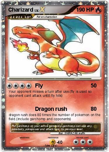 Pokémon Charizard 1050 1050 - Fly - My Pokemon Card