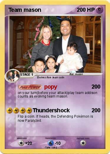 Pokémon Team mason - popy - My Pokemon Card