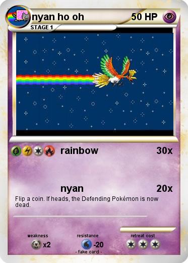 Pokémon nyan ho oh 1 1 - rainbow - My Pokemon Card