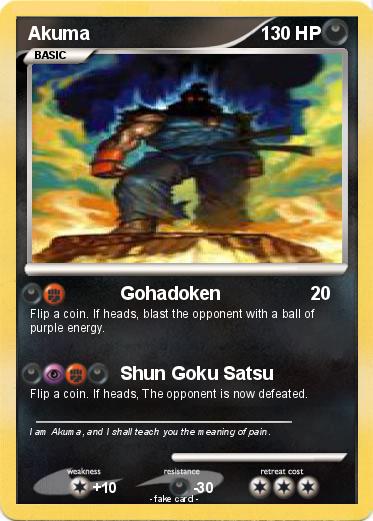 Pokémon Akuma 43 43 - Gohadoken - My Pokemon Card