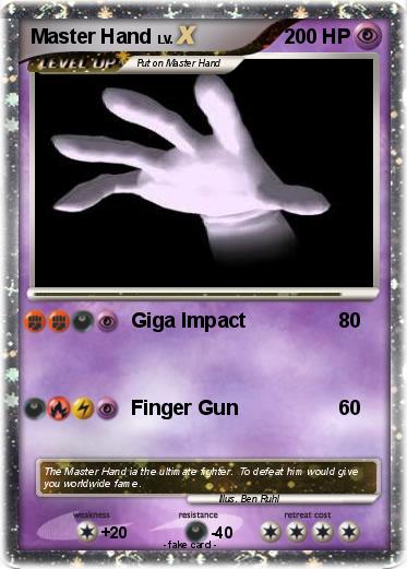 Pokémon Master Hand 66 66 - Giga Impact - My Pokemon Card