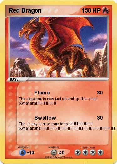 Pokémon Red Dragon 8 8 - Flame - My Pokemon Card