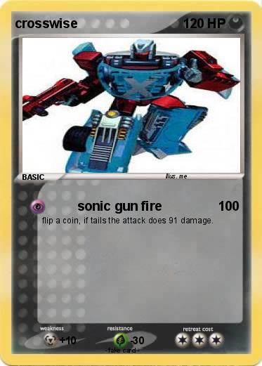 Pokémon crosswise - sonic gun fire - My Pokemon Card