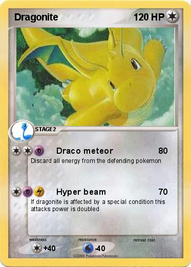 Pokémon Dragonite 35 35 - Draco meteor - My Pokemon Card