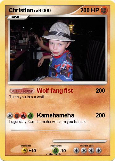 Pokémon Christian 434 434 - Wolf fang fist - My Pokemon Card