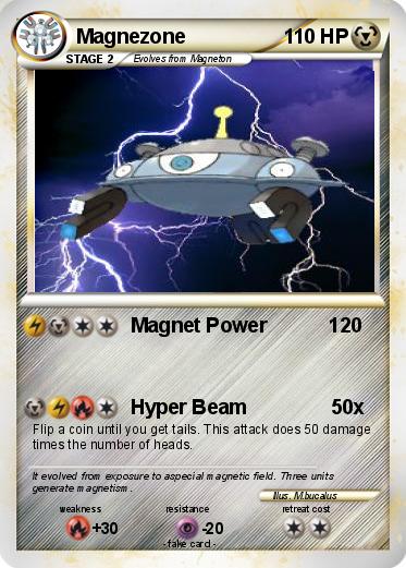 Pokémon Magnezone 60 60 - Magnet Power 120 - My Pokemon Card