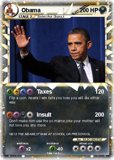 Pokémon Obama 763 763 - Taxes - My Pokemon Card