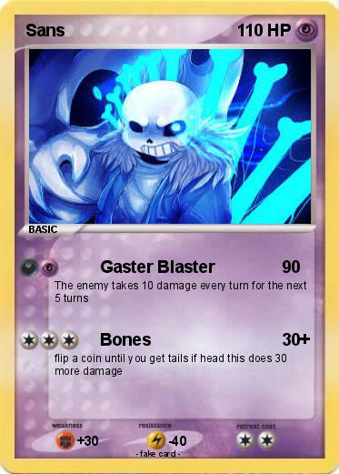 Pokémon Sans 859 859 - Gaster Blaster - My Pokemon Card