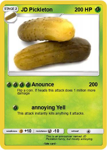 Pokémon JD Pickleton - Anounce - My Pokemon Card