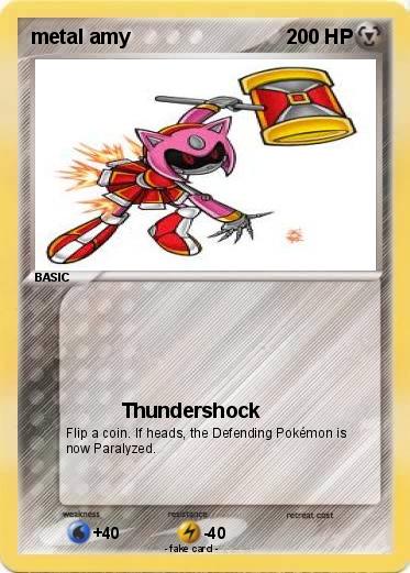 Pokémon metal amy 2 2 - Thundershock - My Pokemon Card