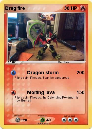 Pokémon Drag fire - Dragon storm - My Pokemon Card
