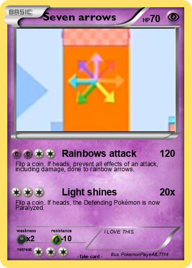 Pokémon Seven arrows - Rainbows attack - My Pokemon Card