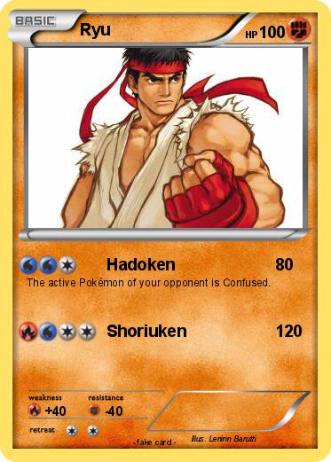 Pokémon Ryu 327 327 - Hadoken - My Pokemon Card