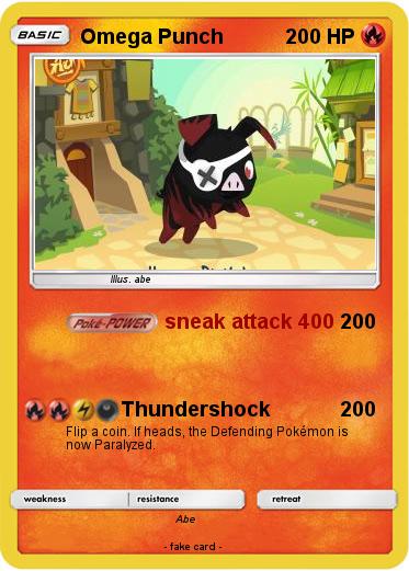 Pokémon Omega Punch - sneak attack 400 - My Pokemon Card