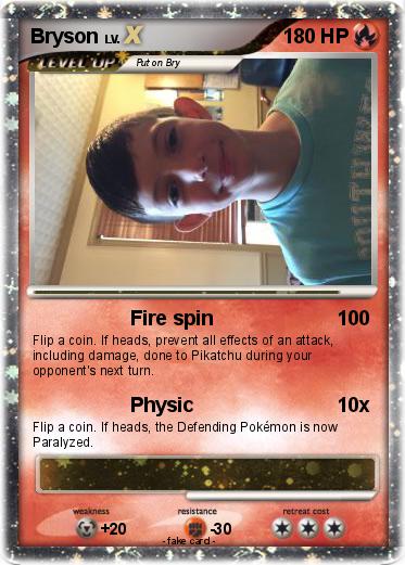 Pokémon Bryson 35 35 - Fire spin - My Pokemon Card