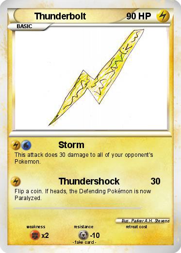 Pokémon Thunderbolt 60 60 - Storm - My Pokemon Card