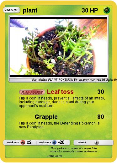 Pokémon plant 183 183 - Leaf toss - My Pokemon Card