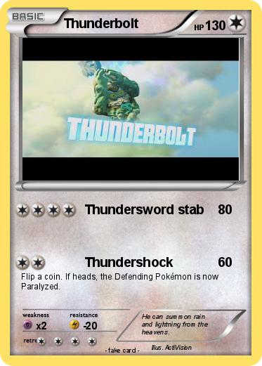 Pokémon Thunderbolt 104 104 - Thundersword stab - My Pokemon Card